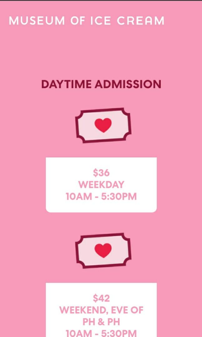 Museum of ice cream code, Tickets & Vouchers, Event Tickets on Carousell