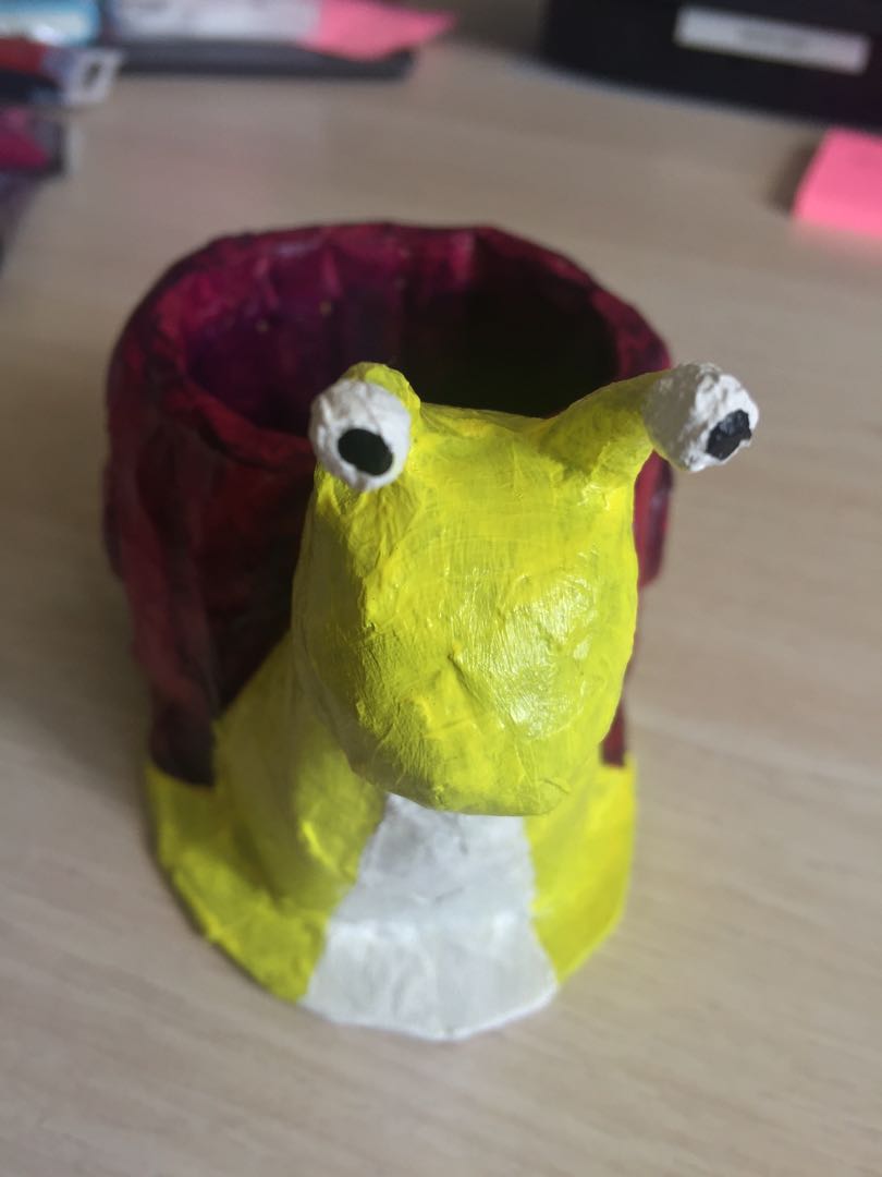 (Paper Mache) Snail Container, Hobbies & Toys, Stationery & Craft ...