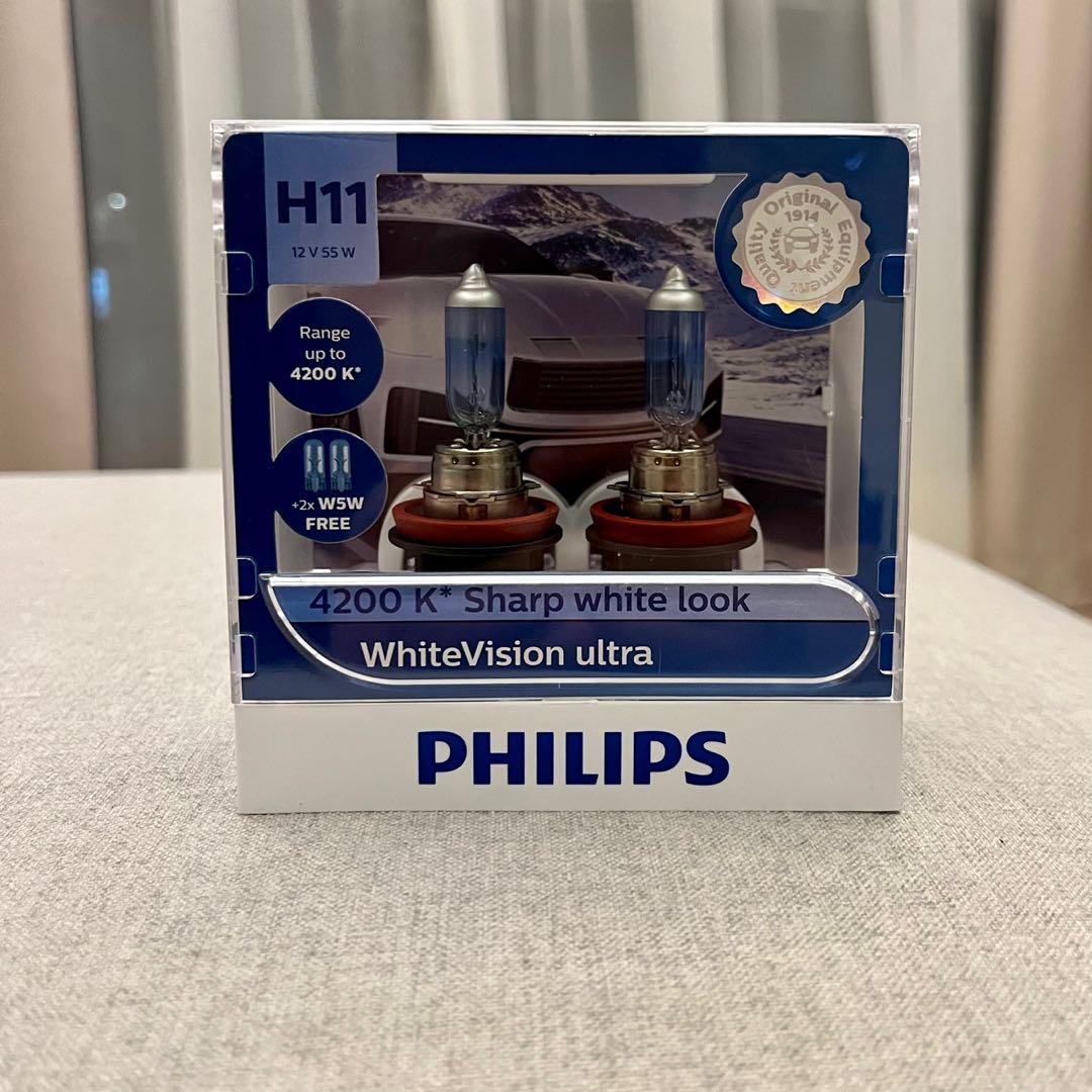Philips Whitevision Ultra 4200K h11, Car Accessories, Electronics ...