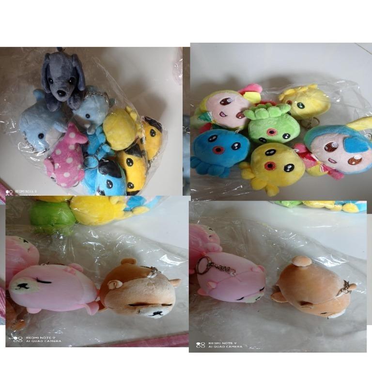 plush toy soft toy key chain 1 hand size Cute Dog / Animal Design ...