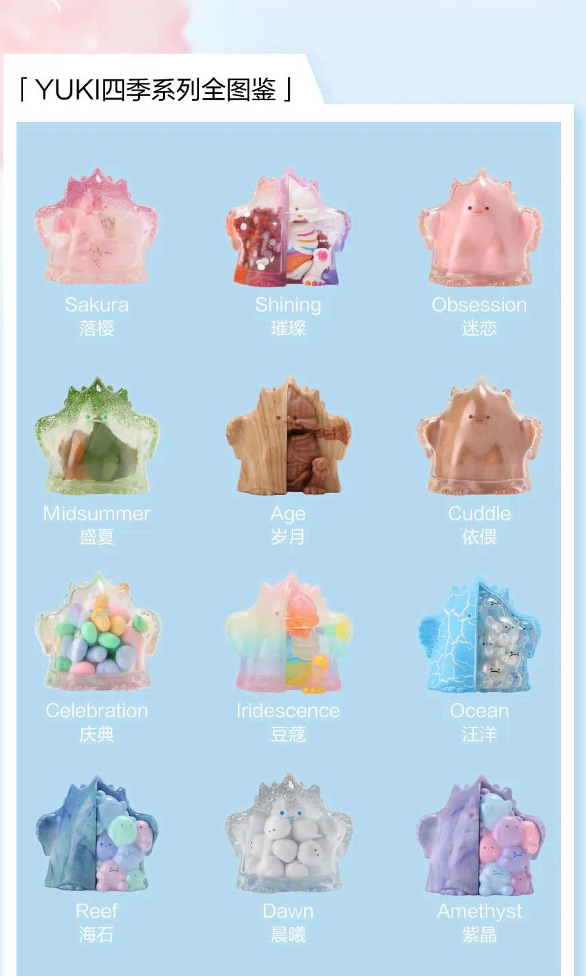 Popmart Yuki series 5 seasons, Hobbies & Toys, Toys & Games on Carousell