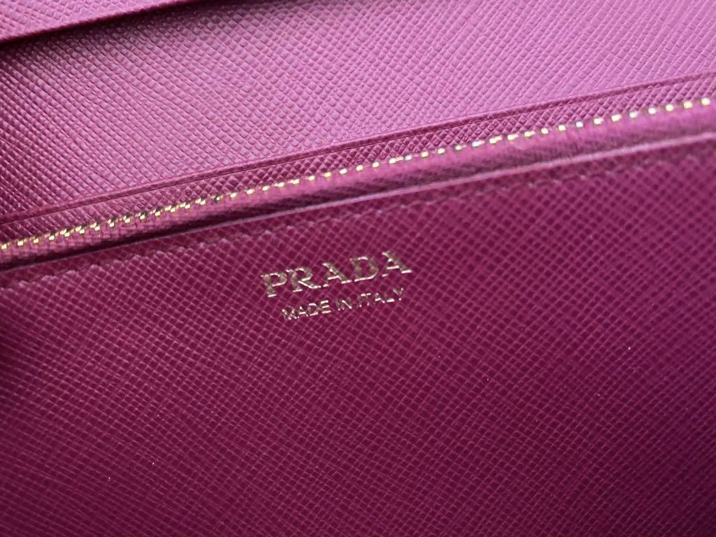 Prada Wallet Pink Ribbon, Women's Fashion, Bags & Wallets, Wallets ...