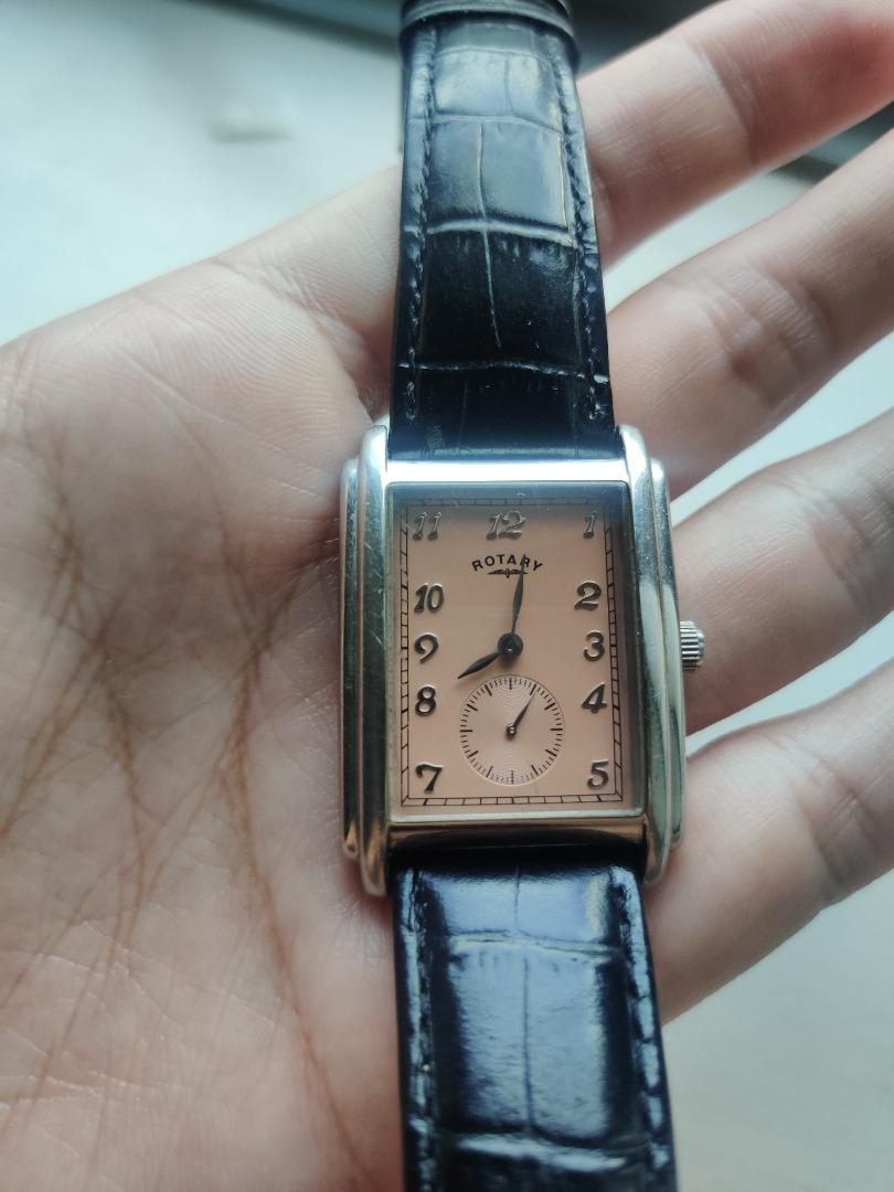 Rare Rotary Salmon Tank watch (Patek Homage), Men's Fashion, Watches ...
