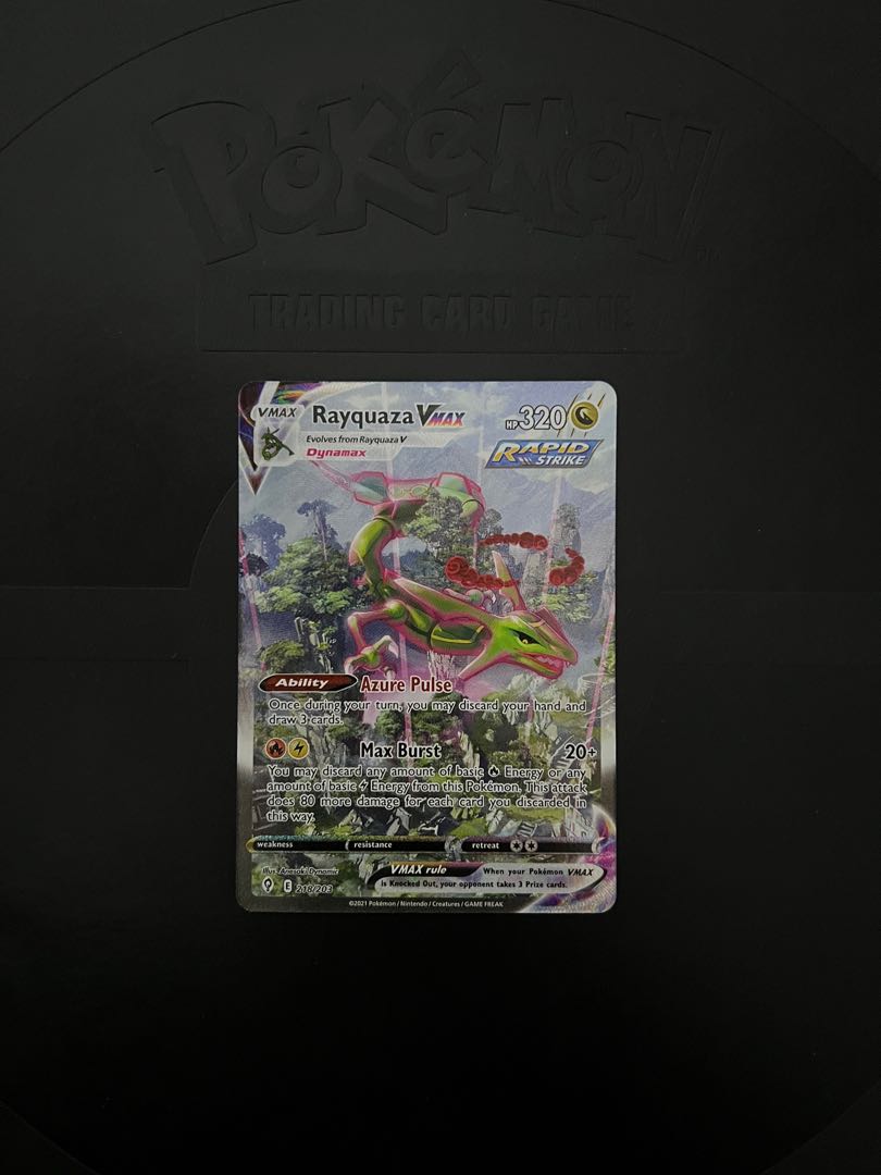 Rayquaza VMAX AA / Alt Art / Alternate Art Pokémon Pokemon Full Art ...
