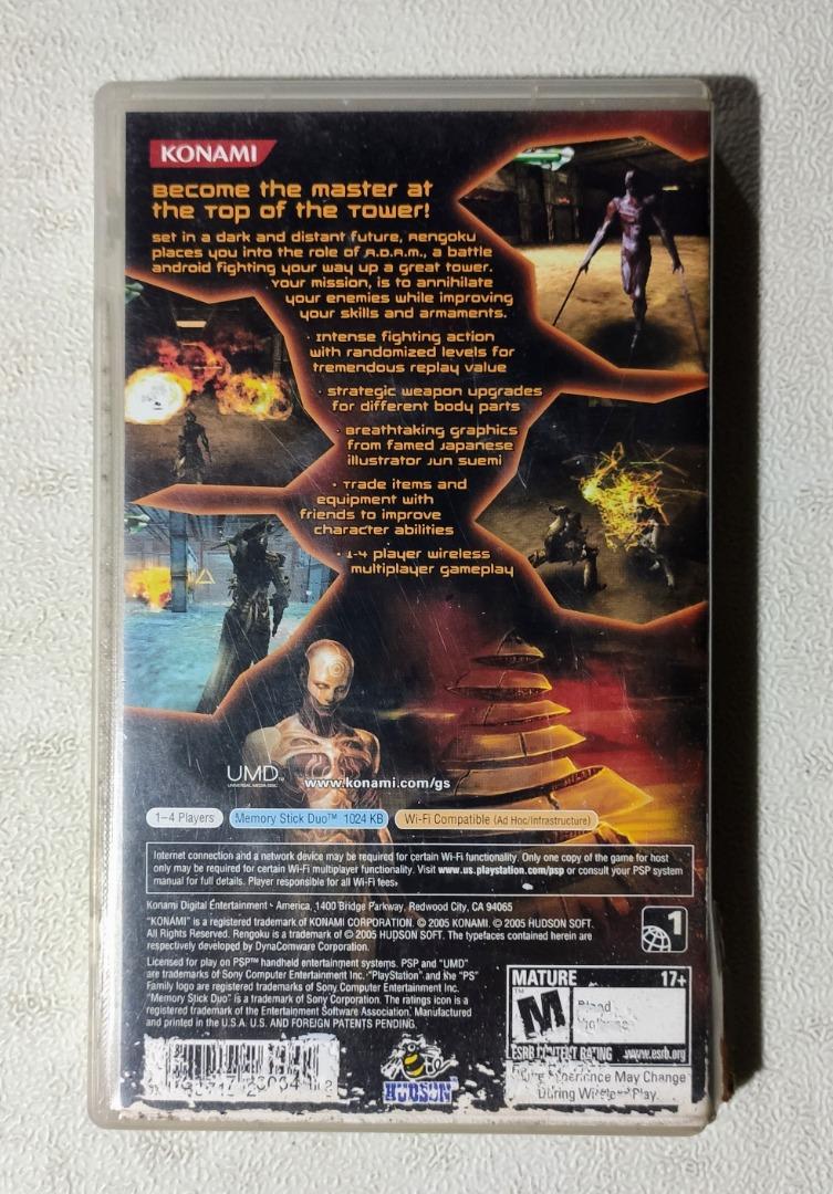 Rengoku The Tower of Purgatory - [PSP Game] [R1 NTSC / ENGLISH Language ...