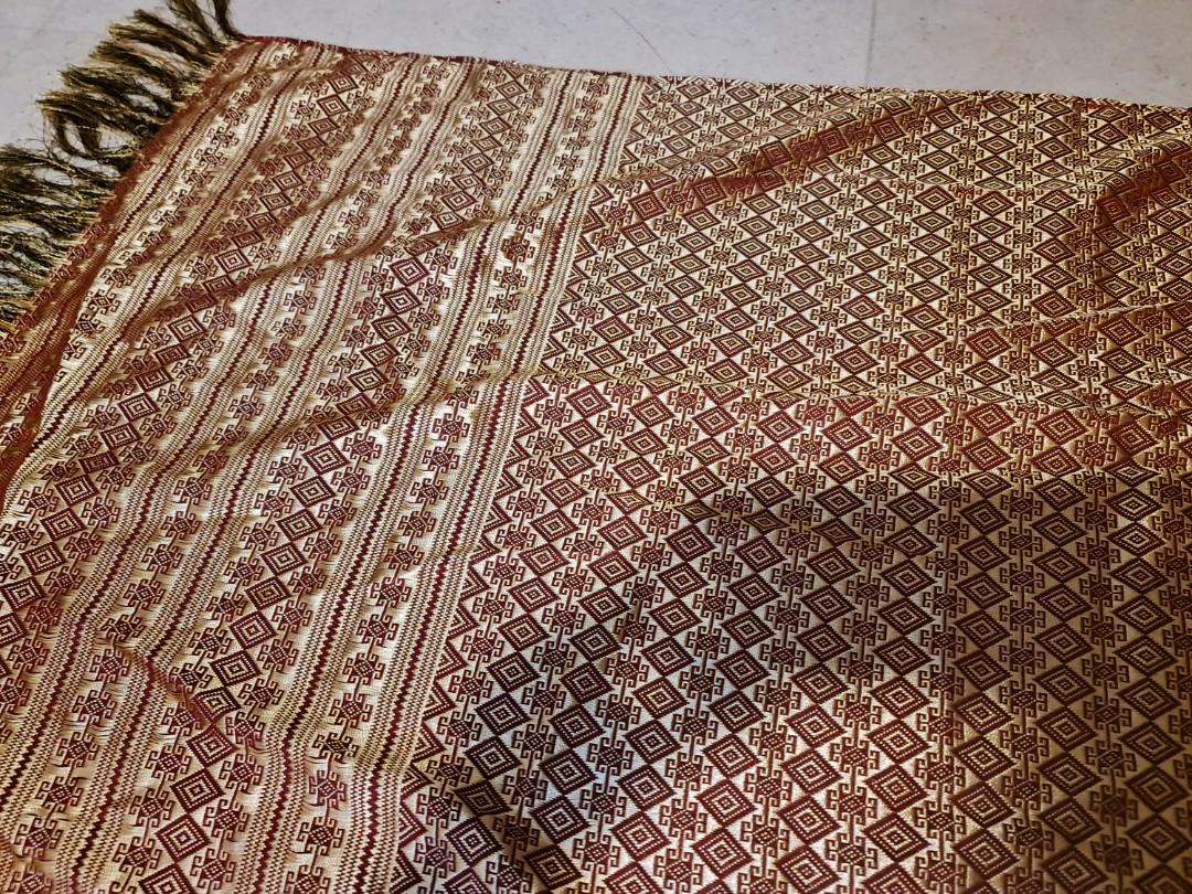 Reversible balinese ikat table runner 2.5m by 60 cm, Furniture & Home ...