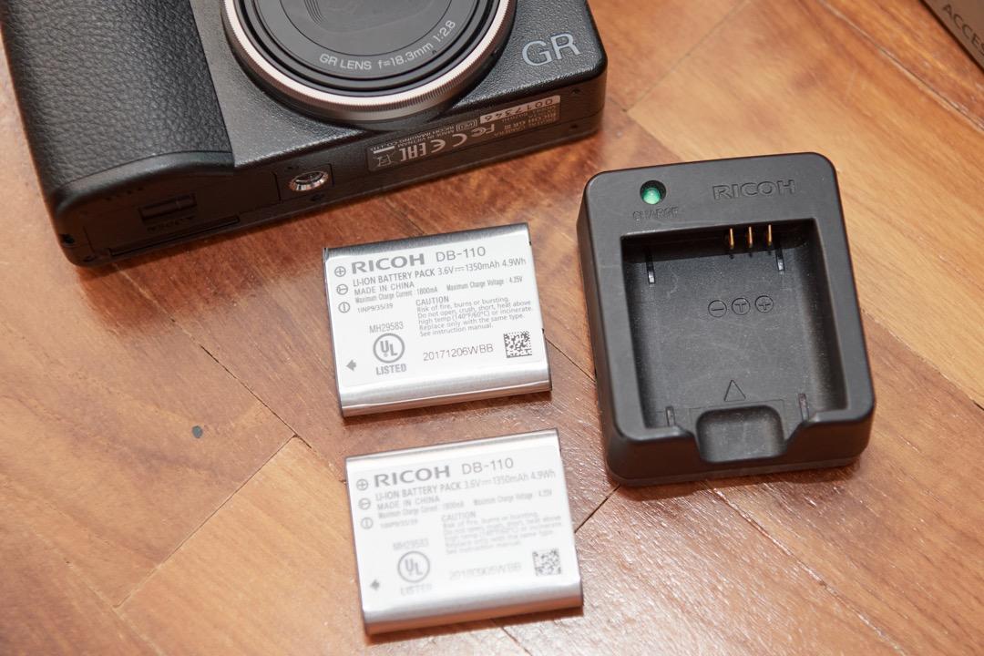 Ricoh GR III with Box, Original Batteries, Charger and Dark Grey Ring ...