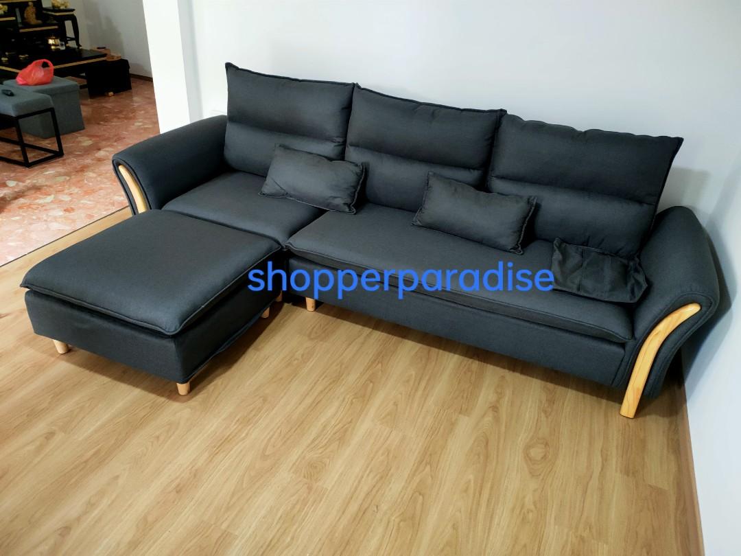 Sofa 005 006 3-Seater 4-seater L Shape Swappable Sofa Video Hari Raya ...