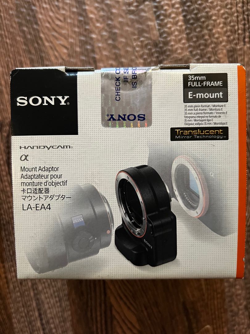 Sony LA-EA4 Adaptor Good Condition w/ Box, Photography, Lens & Kits on ...