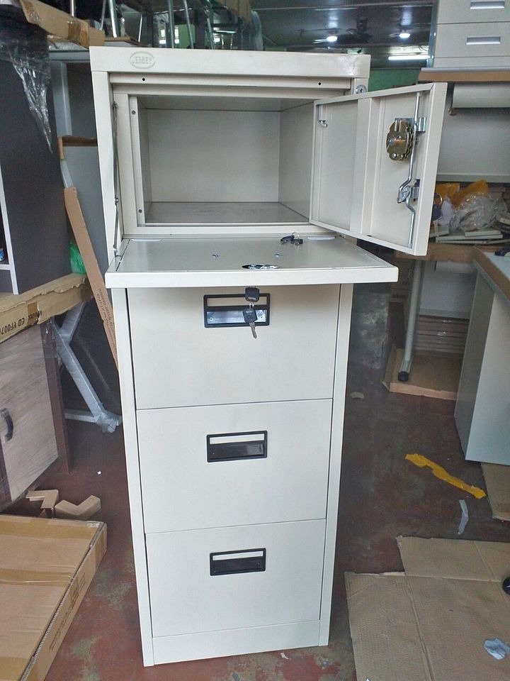 steel cabinet with vault / 4 drawer vertical cabinet, Furniture & Home ...