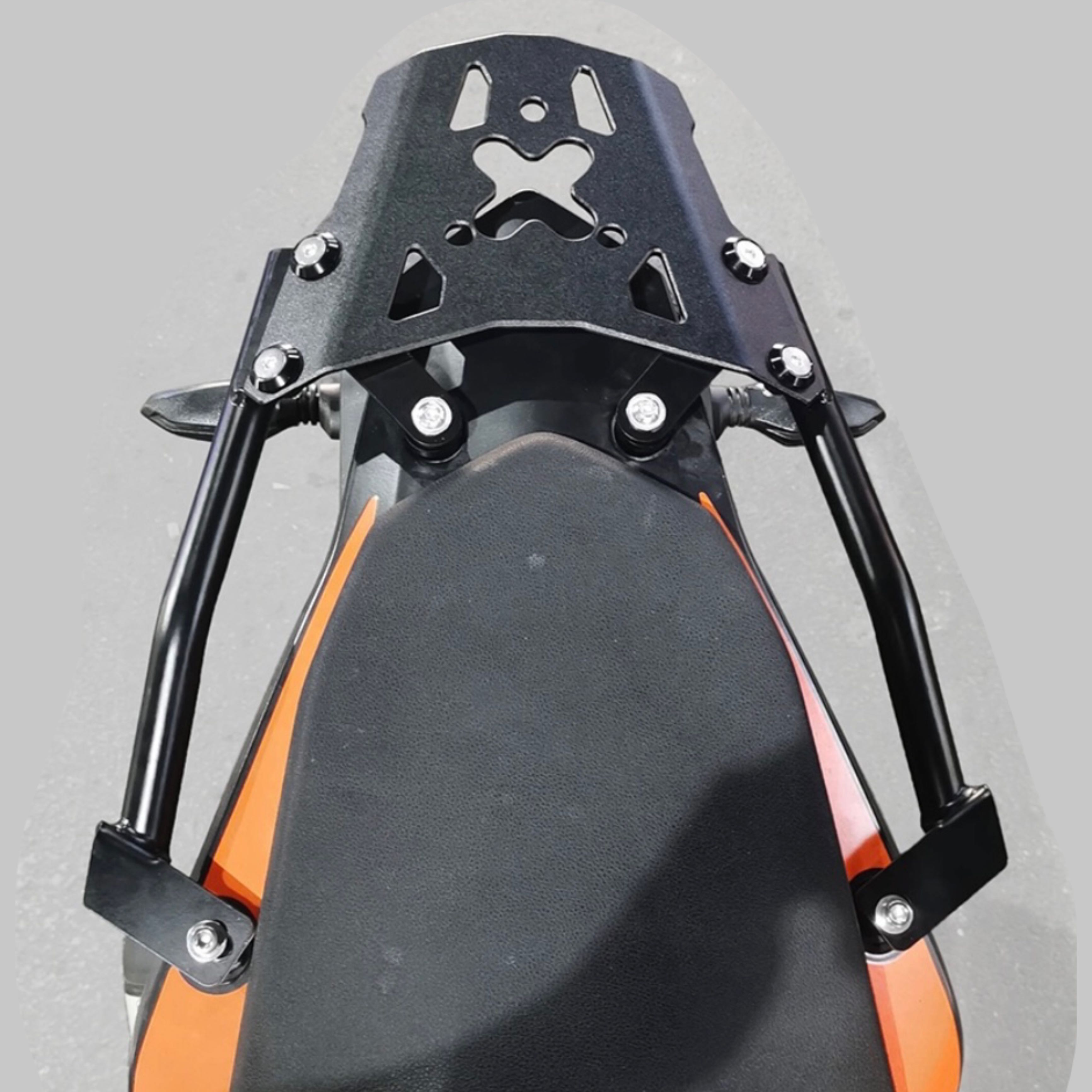 Top Box Rear Alloy Rack - KTM 390 Adventure, Motorcycles, Motorcycle ...