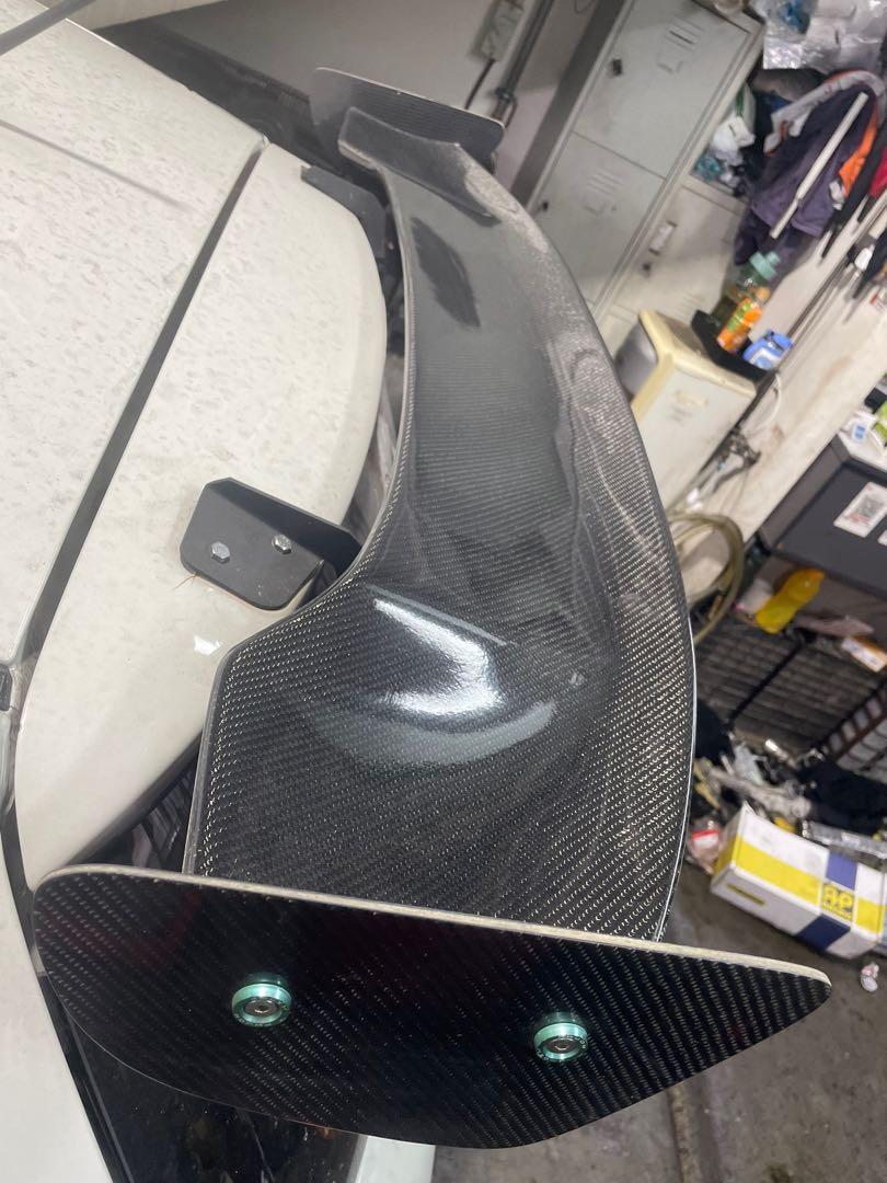 Universal Carbon Fiber Spoiler, Car Accessories, Accessories on Carousell