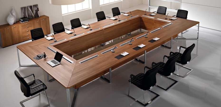 U-SHAPE CONFERENCE TABLE CUSTOMIZE, Furniture & Home Living, Office ...