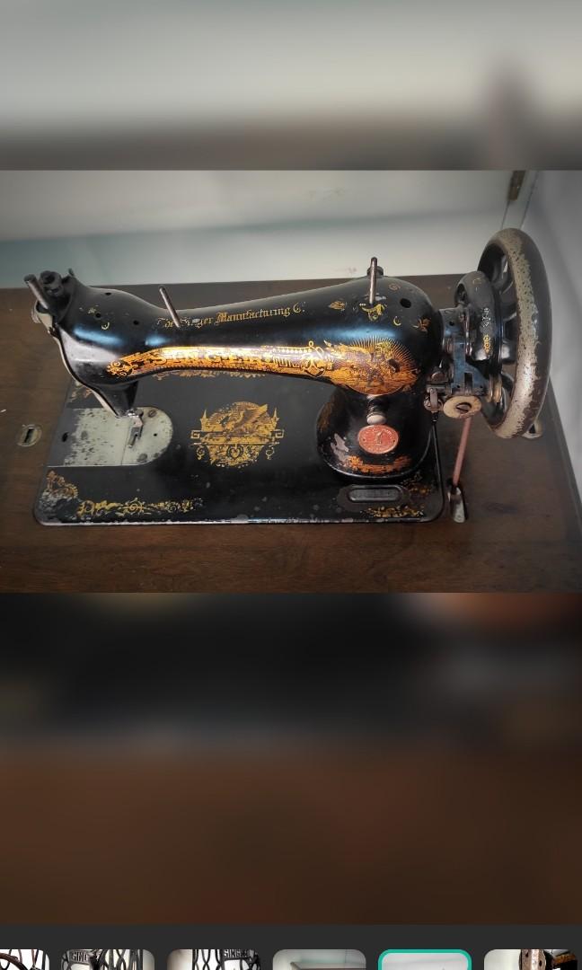 Very Rare Vintage Singer Spider, sewing machine table., Hobbies & Toys ...