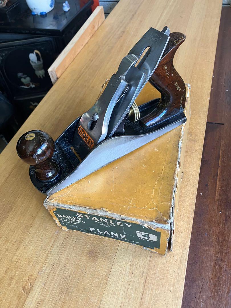 Vintage/ antique Stanley no. 4 plane USA, Furniture & Home Living, Home ...