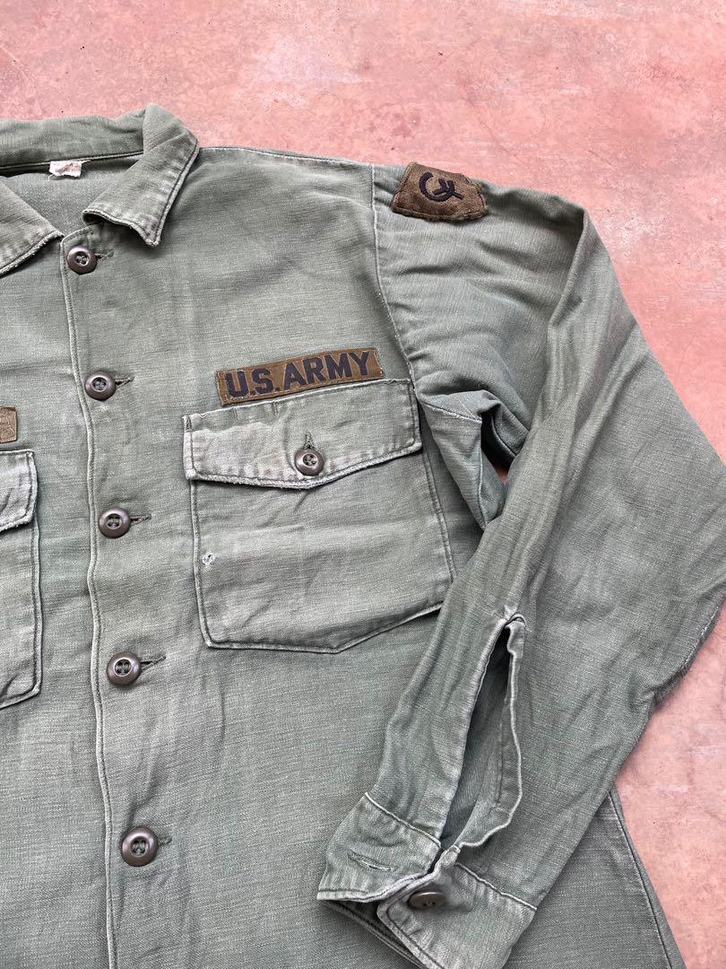 VINTAGE ARMY SHIRT, Men's Fashion, Coats, Jackets and Outerwear on Carousell