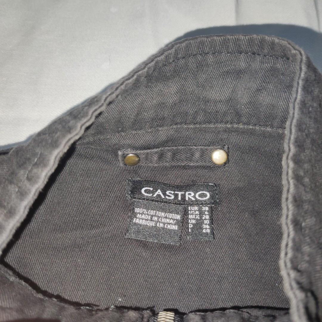 VINTAGE CASTRO BLACK MOTO JACKET |90s cyber y2k archival not lip ...
