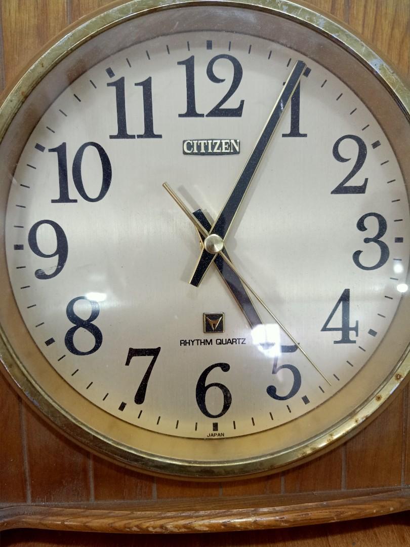 Vintage citizen wall clock, Furniture & Home Living, Home Decor, Clocks ...