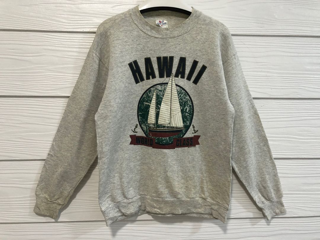 Vintage Hawaii kapal layar, Men's Fashion, Coats, Jackets and Outerwear ...
