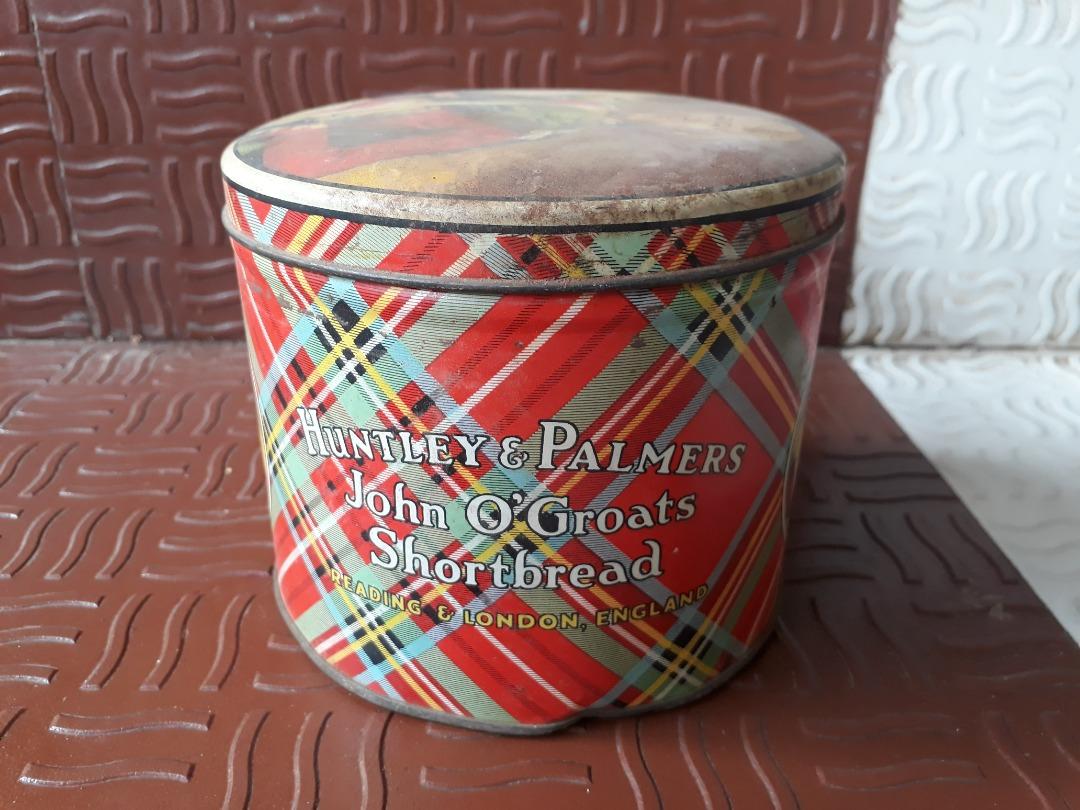 Vintage .Huntley & Palmers. John O'Groats Shortbread .Biscuit Tin. 10 ...