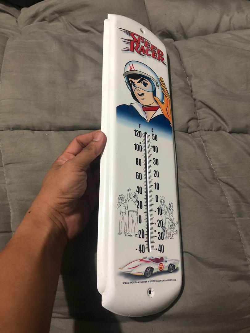 Vintage speed racer tin wall display thermometer, Hobbies & Toys ...
