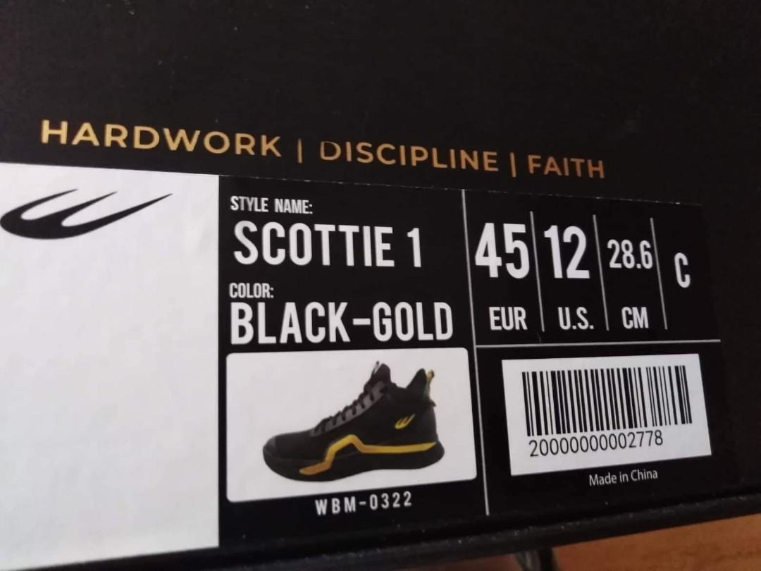 world balance ST1 black/gold colorway, Men's Fashion, Footwear ...