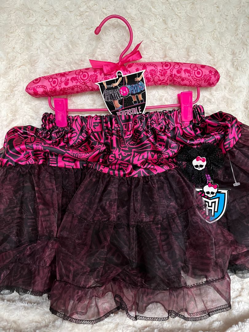 Y2K Monster High 2in1 reversible skirt 2, Women's Fashion, Bottoms ...