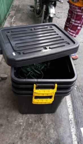 143L J&T Storage BIG Black Boxes, Furniture & Home Living, Home ...