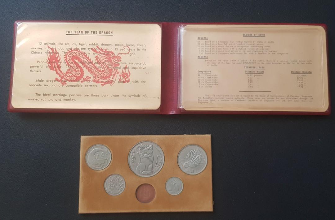 1976 coin set, dragon year, uncirculated, Hobbies & Toys, Memorabilia ...