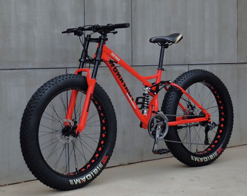 26 Inch 21 Speed Foreknow Fat bike [DarkGreen] Shimano Gear fatbike 26 ...