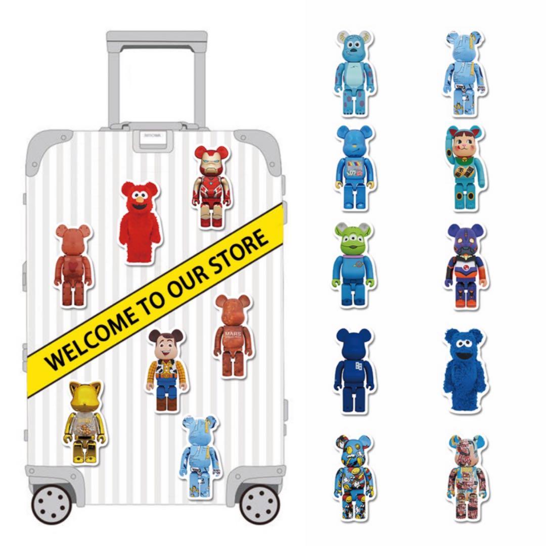 50Pcs/Set Bearbrick Series 01 Stickers Luggage Laptop Skateboard Decals ...