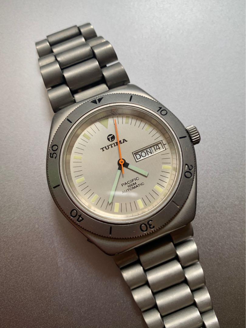 絕版 Tutima Pacific automatic diver 德國製 潛水錶 not Sinn Military Laco , 名牌 ...
