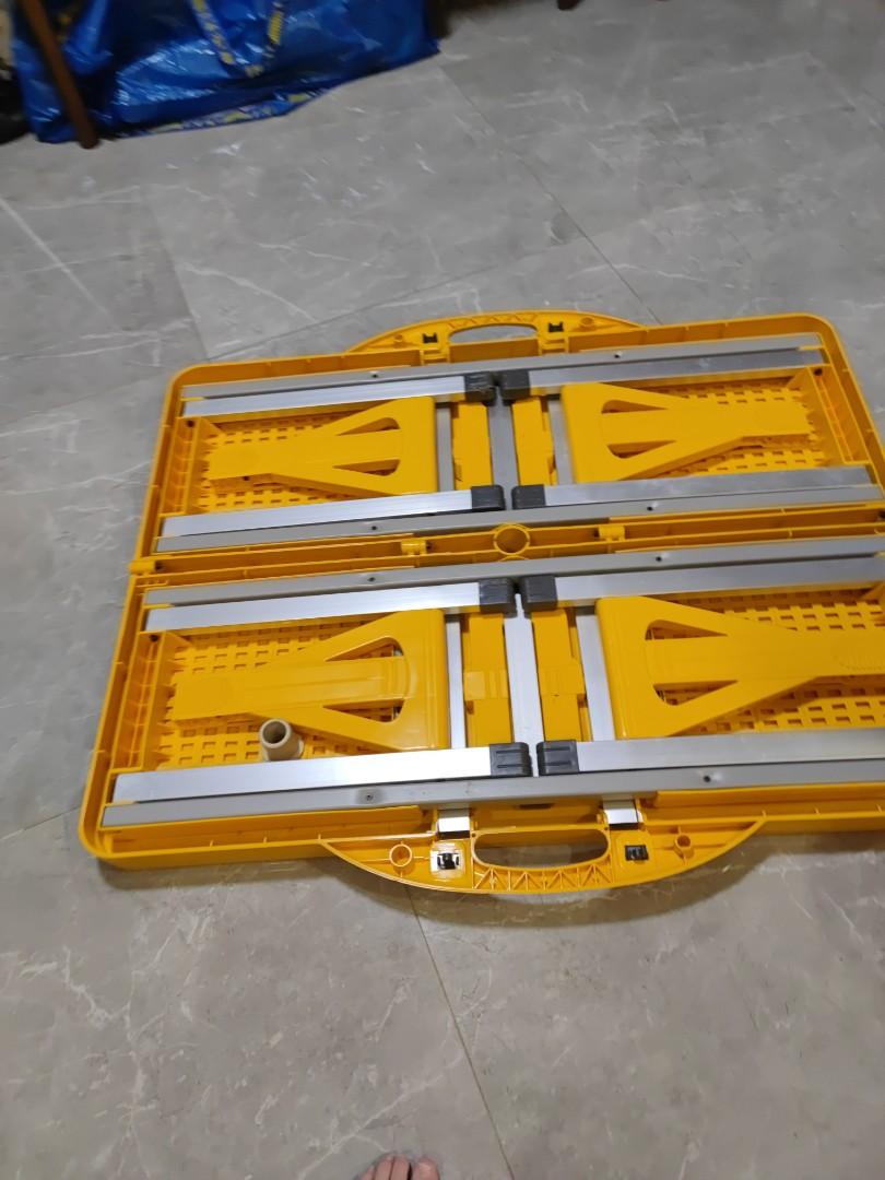 Antique Foldable table that collapse into suitcase, Furniture & Home ...