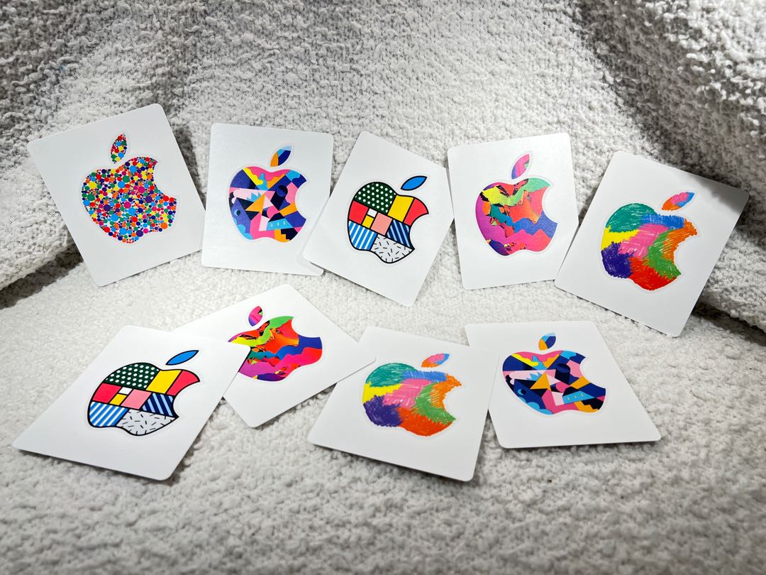 Apple Logo Sticker in Full Color, Hobbies & Toys, Stationary & Craft ...