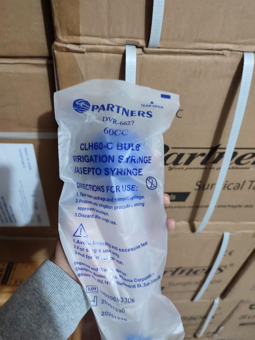 Asepto Syringe/Bulb Irrigation Syringe 60cc, Health & Nutrition ...