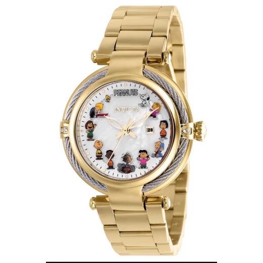 AUTHENTIC Invicta Character Collection GOLD Snoopy Women's Watch w ...