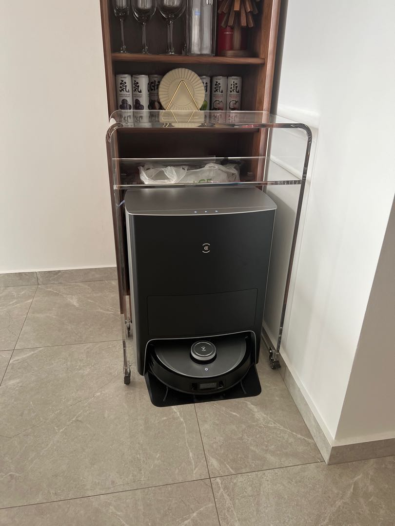 Automatic sweeping robot shelf cabinet rack acrylic, Furniture & Home ...