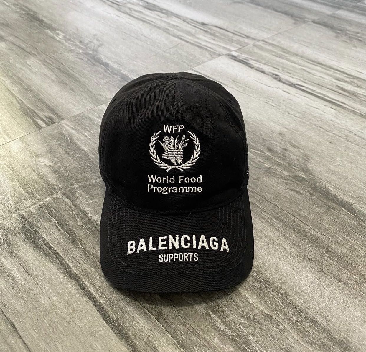Balenciaga WFP World Food Program Cap Hat, Men's Fashion, Watches ...