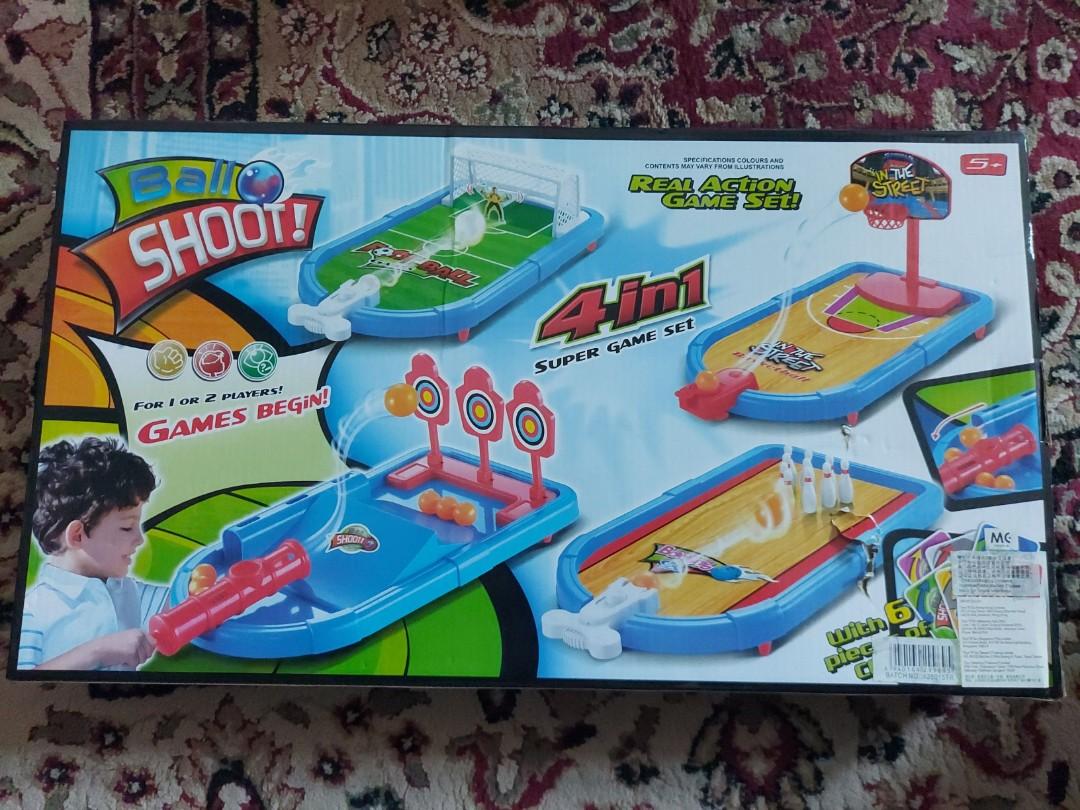 Ball Shoot! 4 in 1 game set, Hobbies & Toys, Toys & Games on Carousell
