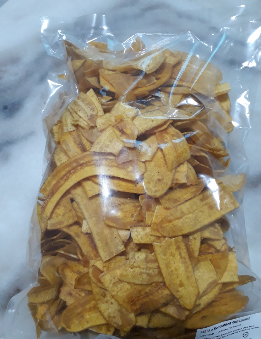 Vegan Banana Chips Lightly Salted Halal, Food & Drinks, Packaged ...