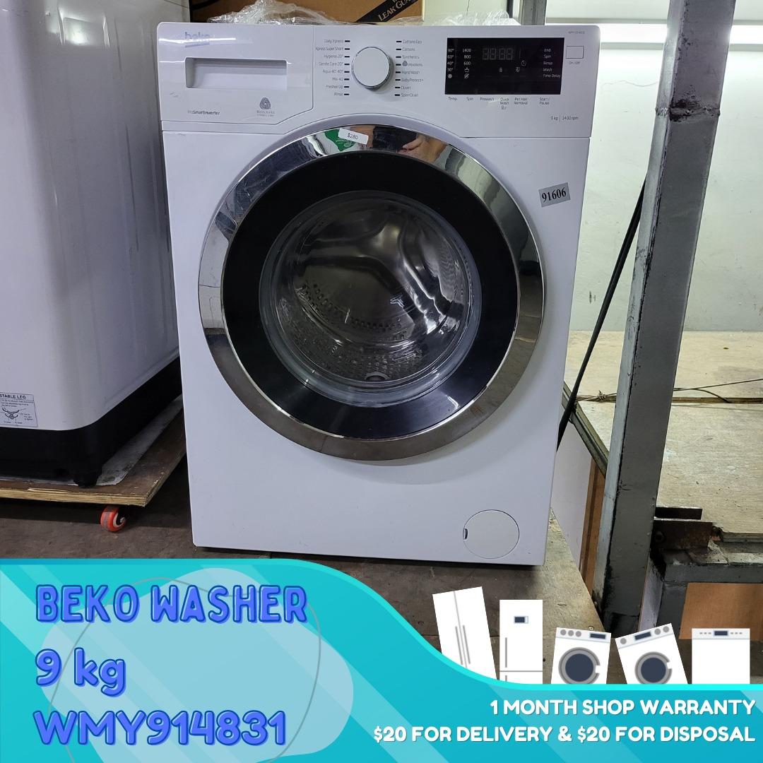BEKO Washer 9kg WMY914831, TV & Home Appliances, Washing Machines and ...