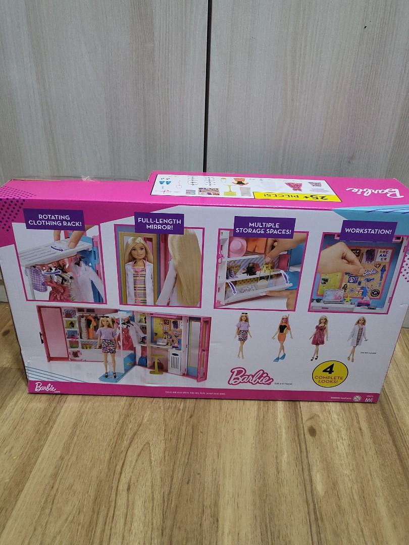 BNIB Barbie Wardrobe Set, Hobbies & Toys, Toys & Games on Carousell