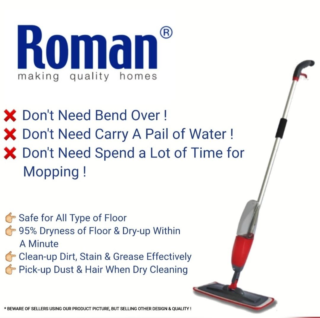 Brand new Roman Spray Mop with Mocrofiber Cloth, TV & Home Appliances ...