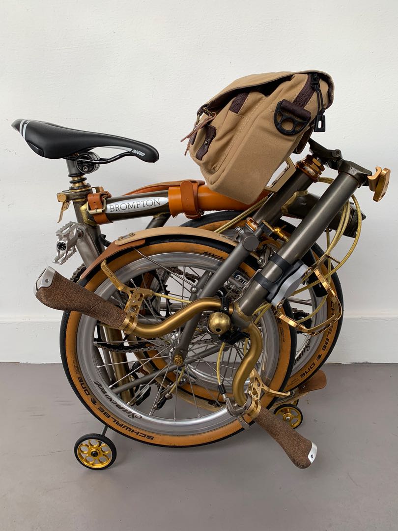 Brompton Superlight Lacquer 7-speed with rare mods - thx4ride, titanium ...