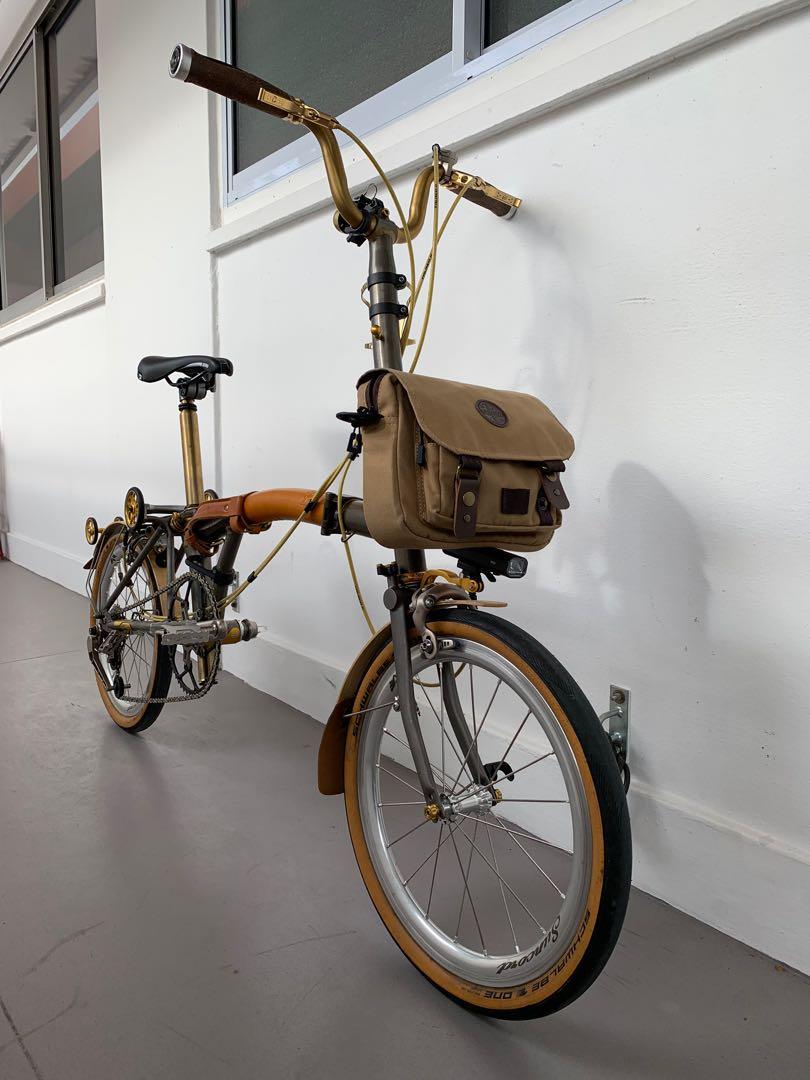 Brompton Superlight Lacquer 7-speed with rare mods - thx4ride, titanium ...