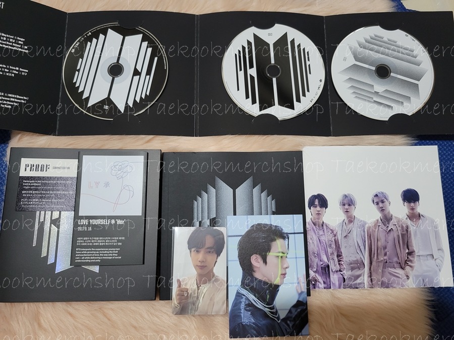 BTS UNSEALED PROOF COMPACT ALBUM (COMPLETE INCLUSIONS) with JIN RPC AND ...
