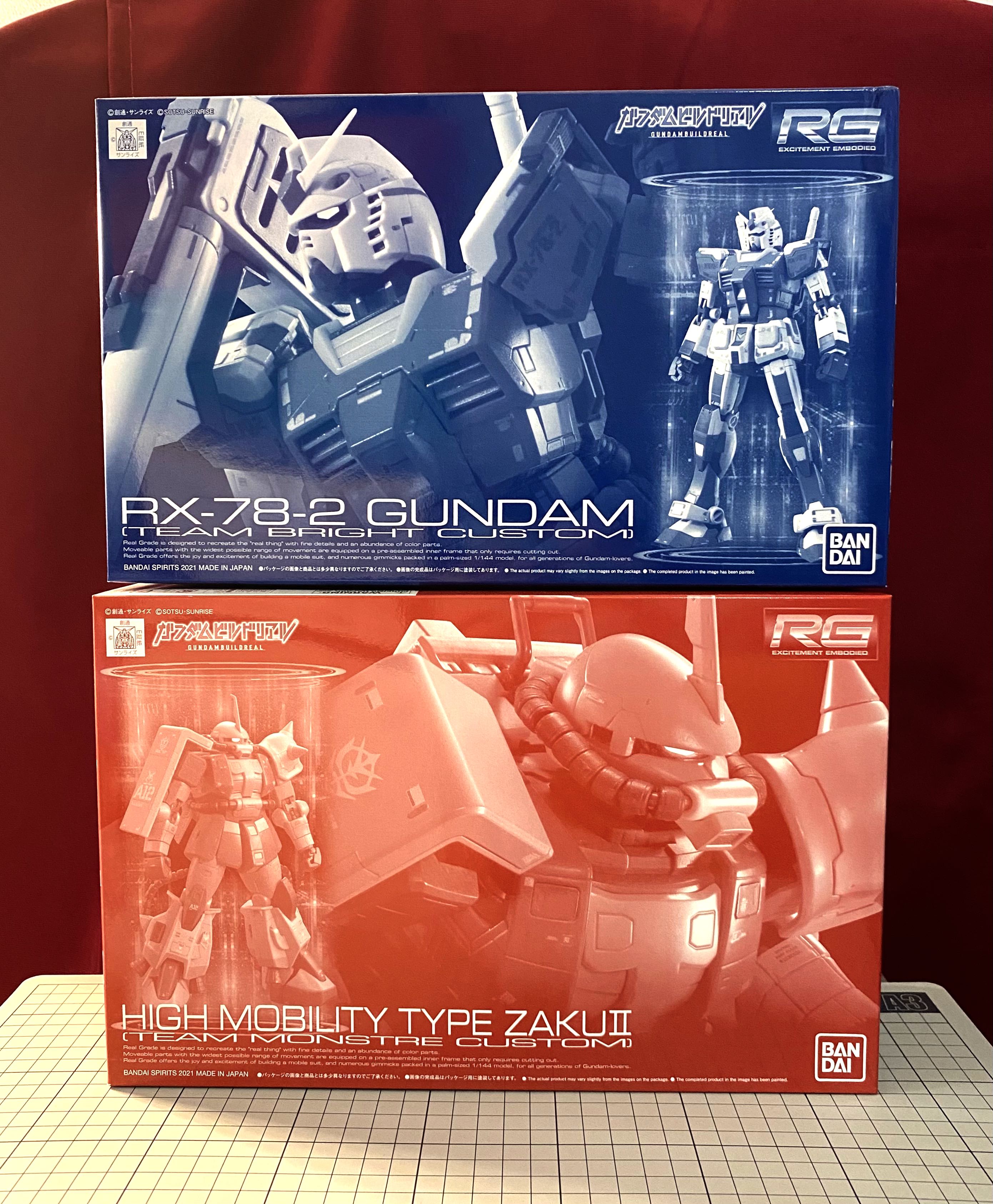 (Bundle Set) RG 1/144 HIGH MOBILITY TYPE ZAKUⅡ (TEAM MONSTRE CUSTOM ...