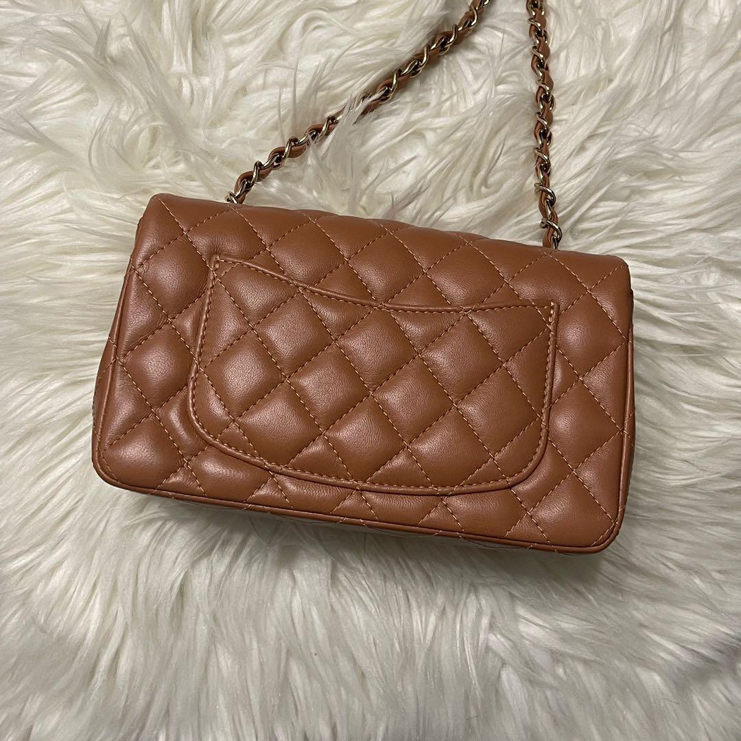 Chanel mini rectangular caramel lambskin, Luxury, Bags & Wallets on ...