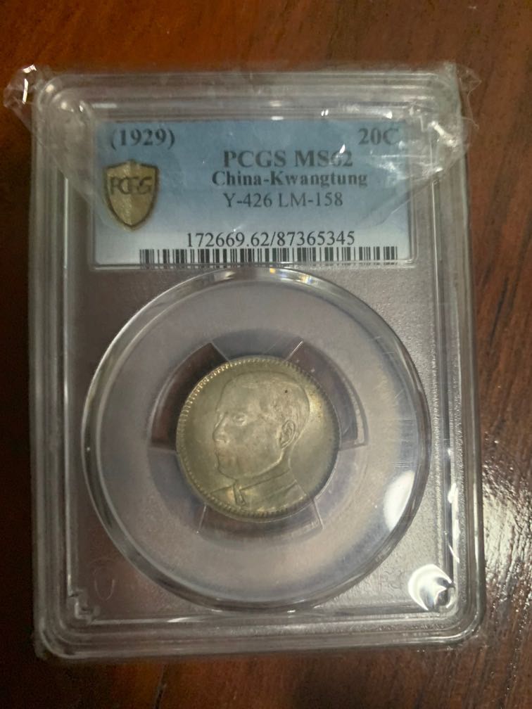 China Kwangtung 20 cents 1929, Hobbies & Toys, Memorabilia & Collectibles, Currency on Carousell