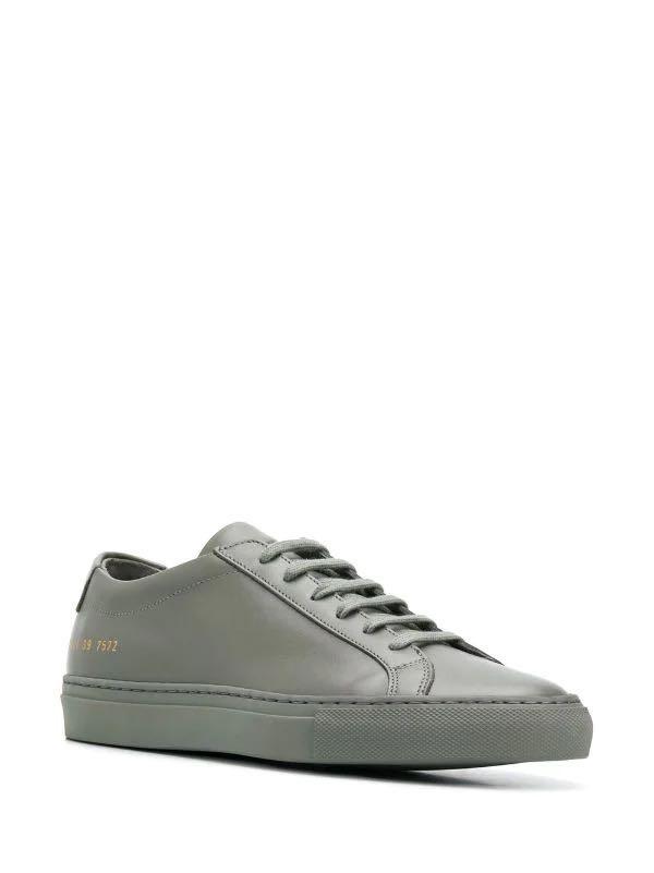 Common Project Achilles Low Saffiano Cobal Grey 41, Men's Fashion ...